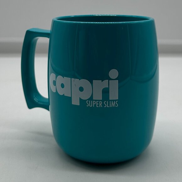 Dining | Vintage Capri Super Slims Coffee Cup Mug Teal Molded Plastic ...